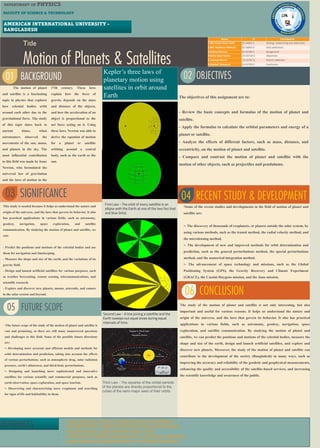 Motion of Planets and Satellites(AIUB , physics 1).pptx