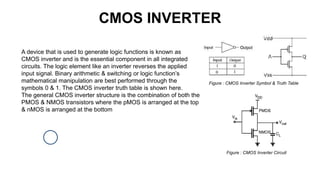 cmos of metal oxide field effect tansistor | PPTX