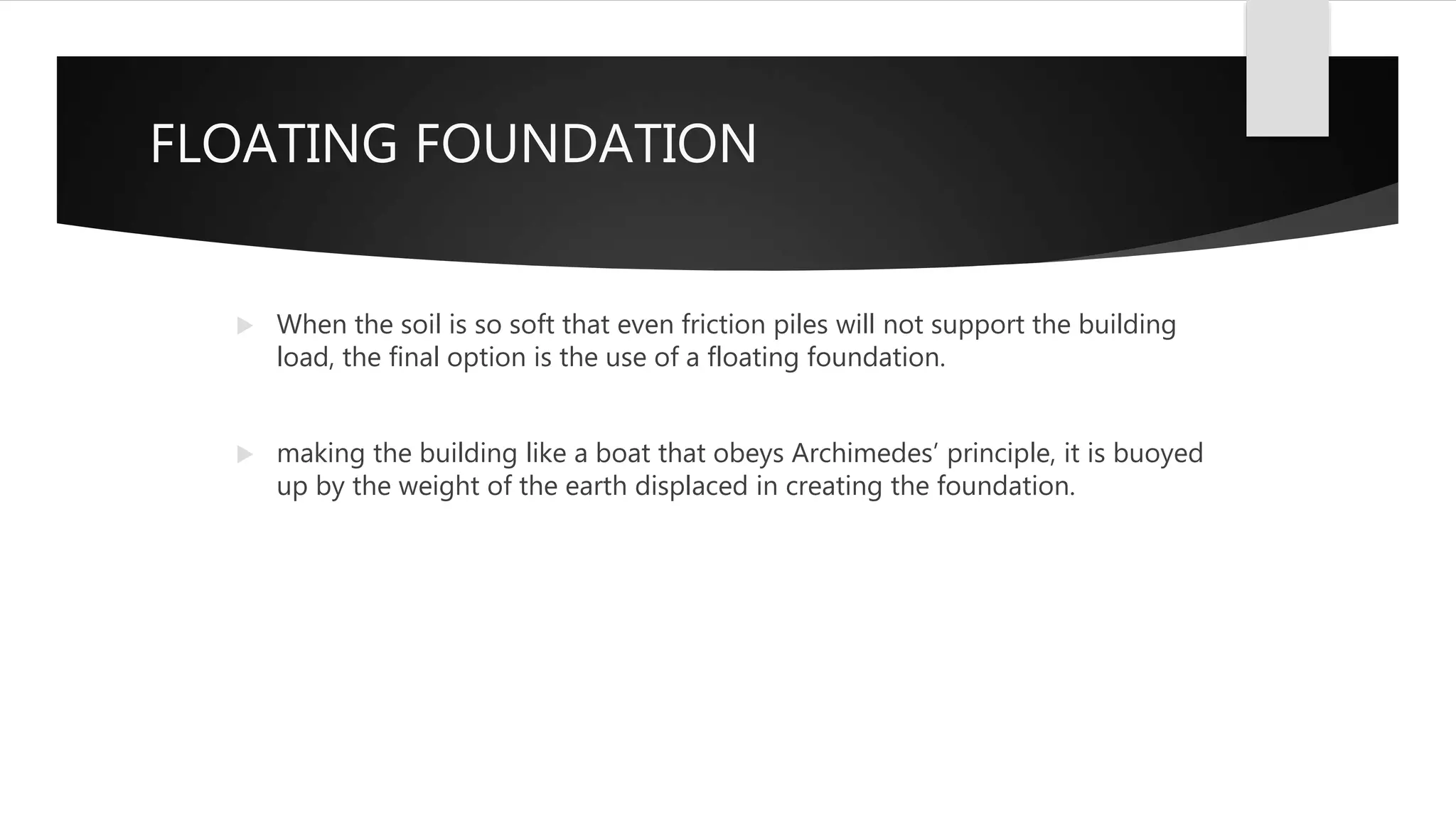 Case study on floating foundation | PPTX