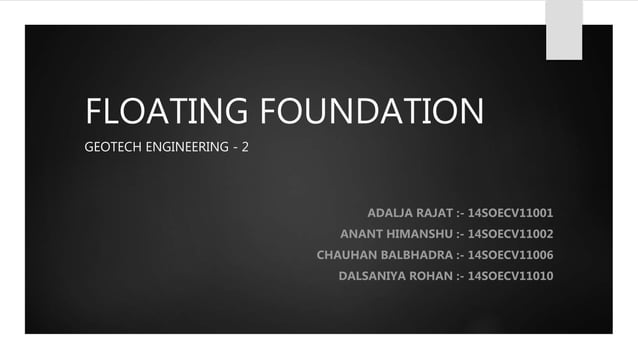 Case study on floating foundation | PPTX | Sailing | Sports