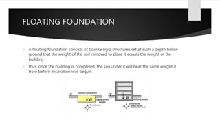 Case study on floating foundation | PPTX