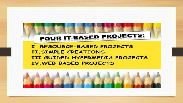 Higher Thinking skills through IT Based Projects | PPTX