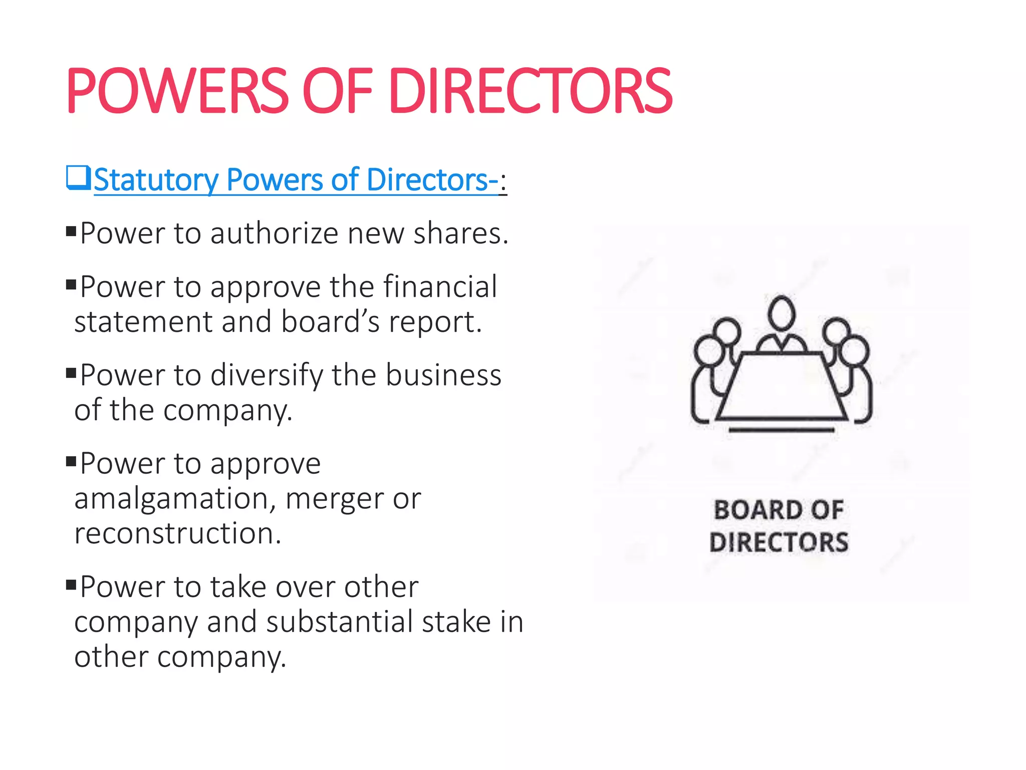 Power of Directors and its Liabilities | PPTX