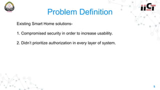 SenseHome : IoT based home automation system | PPTX