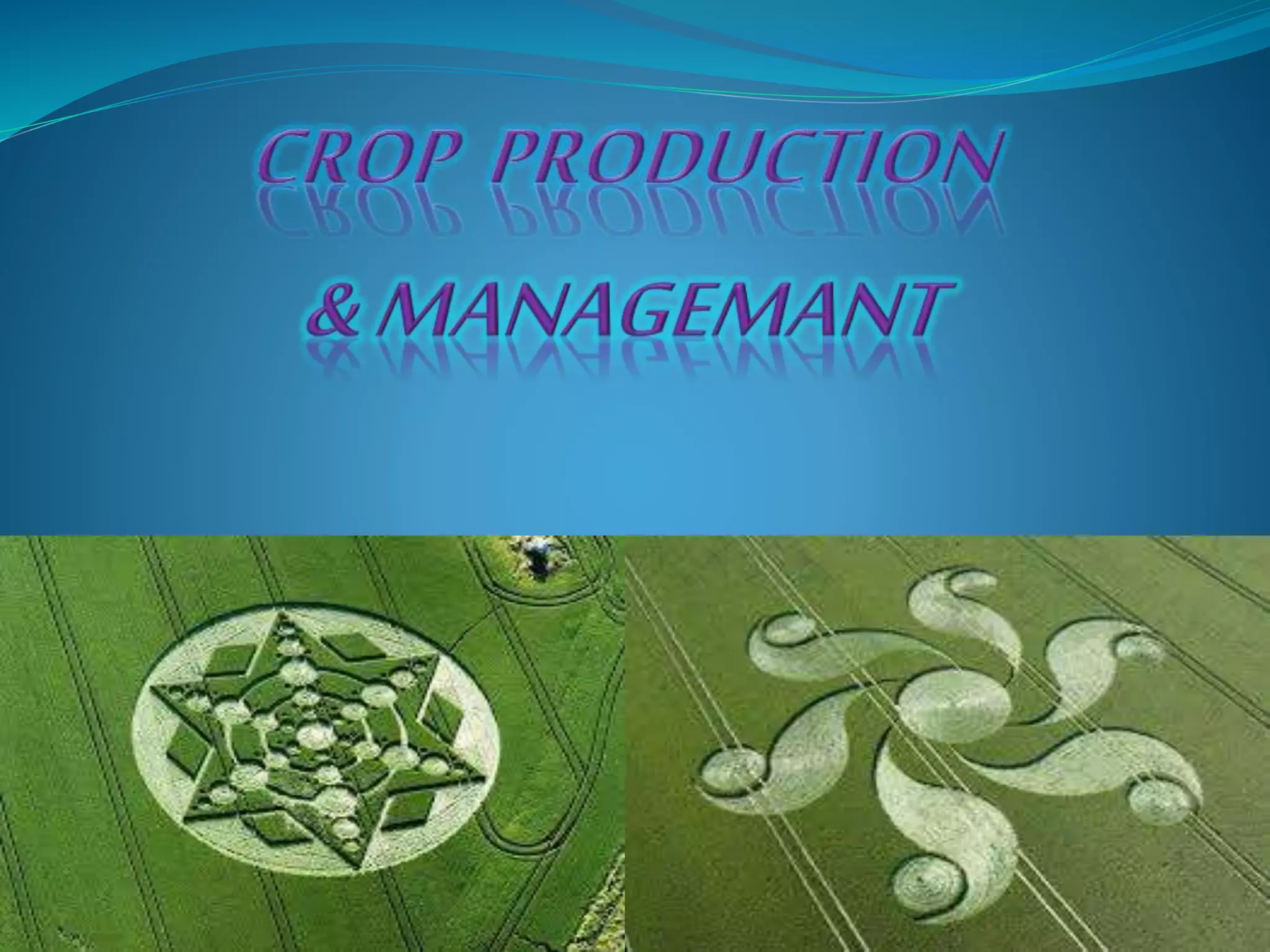 Crop Production & Management | PPT