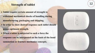 Effect of Compression Force on Tablet properties and Strength of Tablet ...