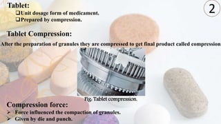 Effect of Compression Force on Tablet properties and Strength of Tablet ...