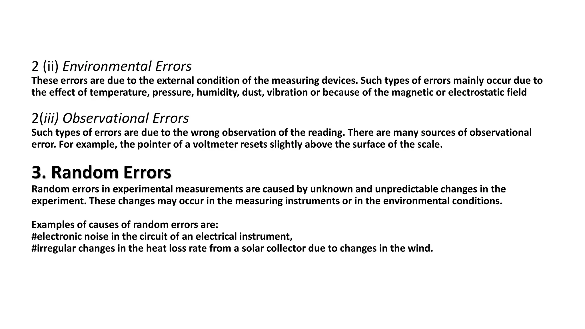 Measurement instruments Static and dynamic characteristics Calibration Systematic Errors, Random ...