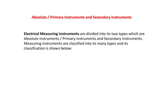 Measurement instruments Static and dynamic characteristics Calibration Systematic Errors, Random ...