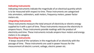 Measurement instruments Static and dynamic characteristics Calibration Systematic Errors, Random ...