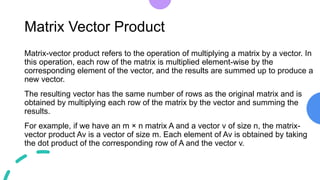 Linear Algebra Presentation including basic of linear Algebra | PPTX