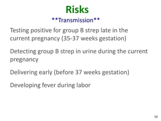 Group B strep | PPTX