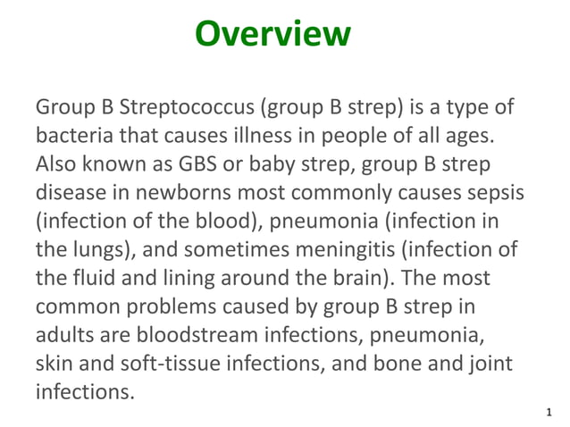 Group B strep | PPTX | Pregnancy | Reproductive Health
