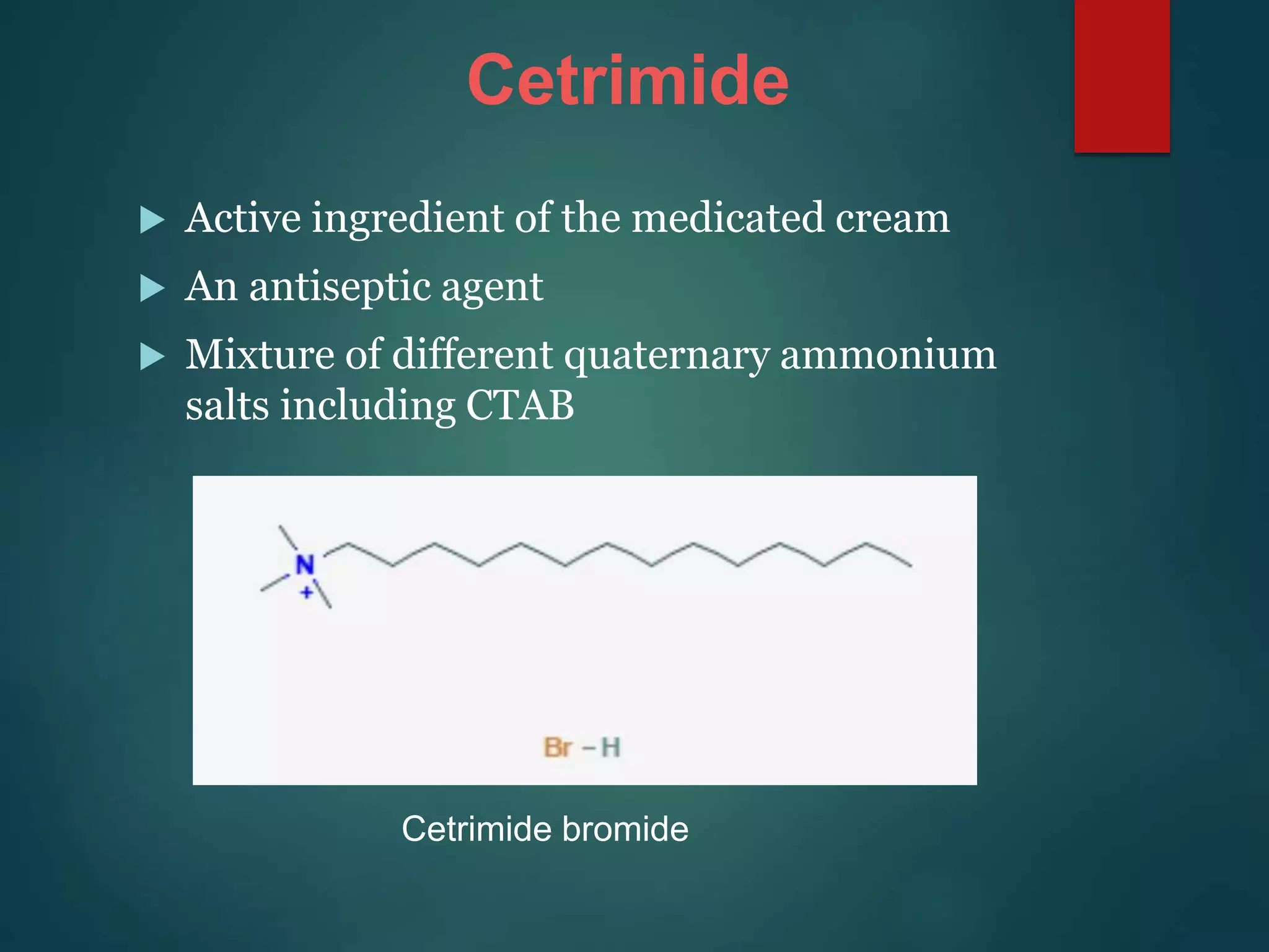 Preparation and Formulation of Cetrimide Cream | PPTX