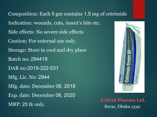 Preparation and Formulation of Cetrimide Cream | PPTX