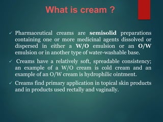 Preparation and Formulation of Cetrimide Cream | PPTX