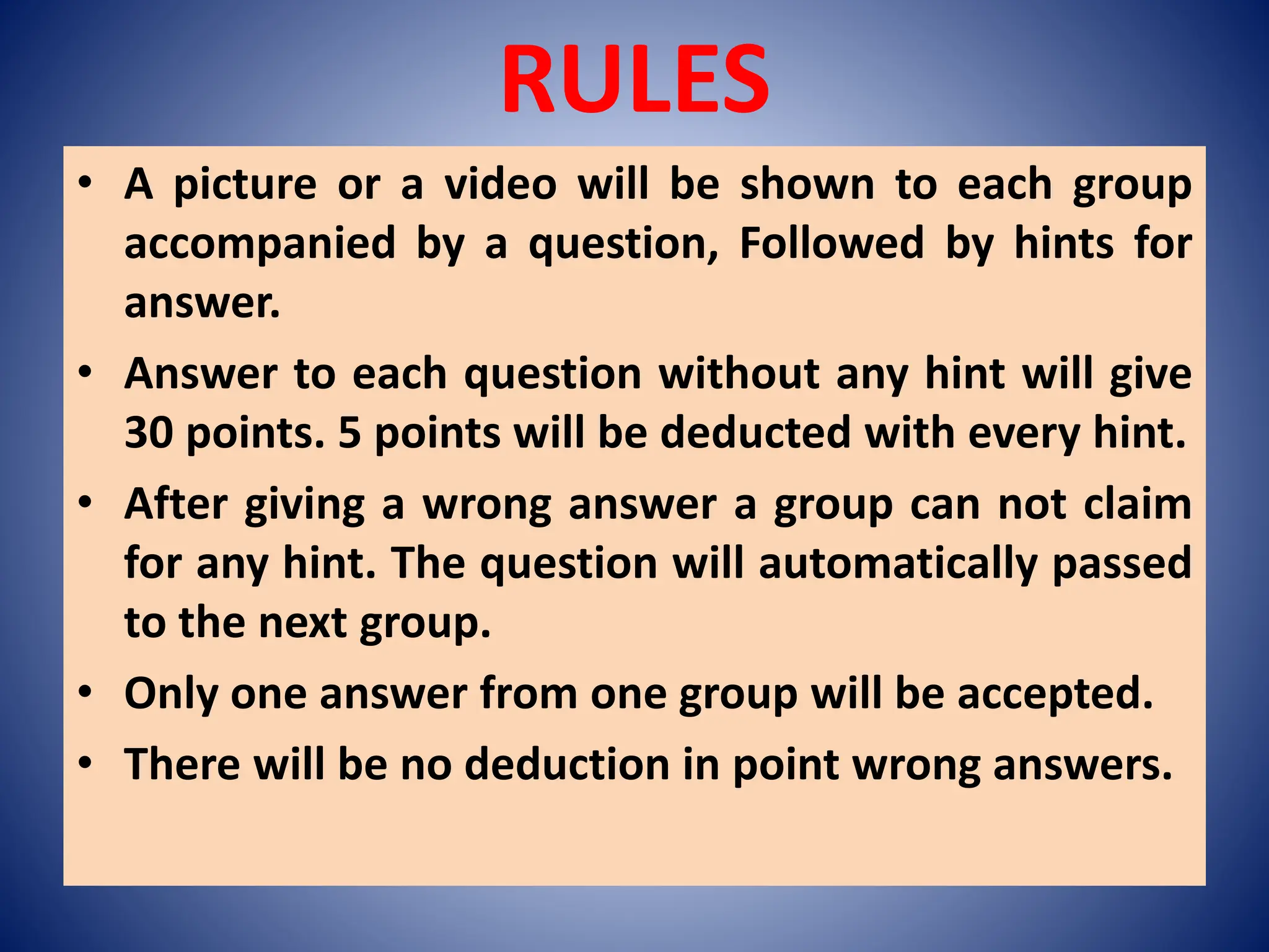 Quiz Competition | PPTX