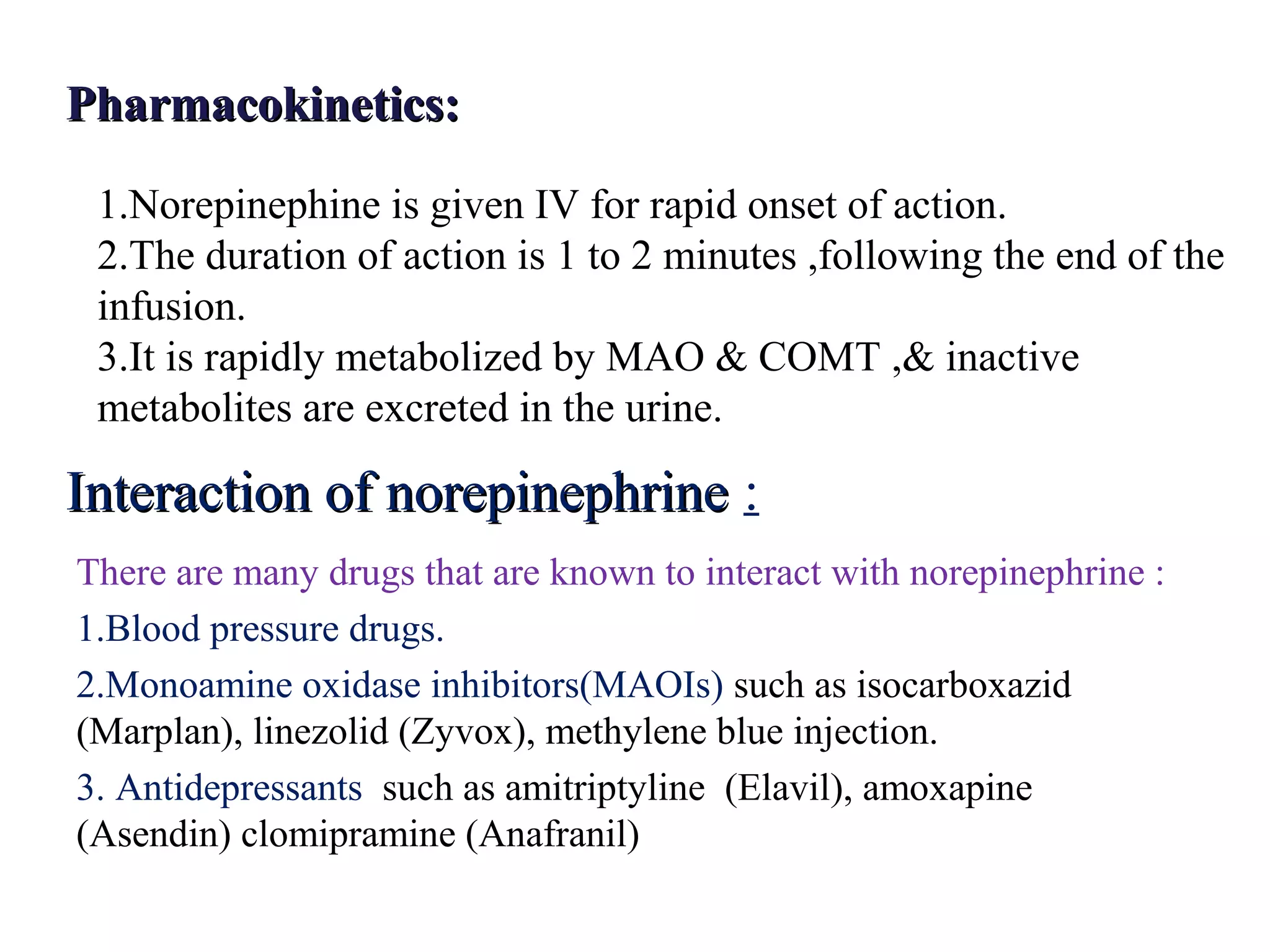 Sympathomimitic drugs (Epinephrine & Nor-epinephrine) | PPT