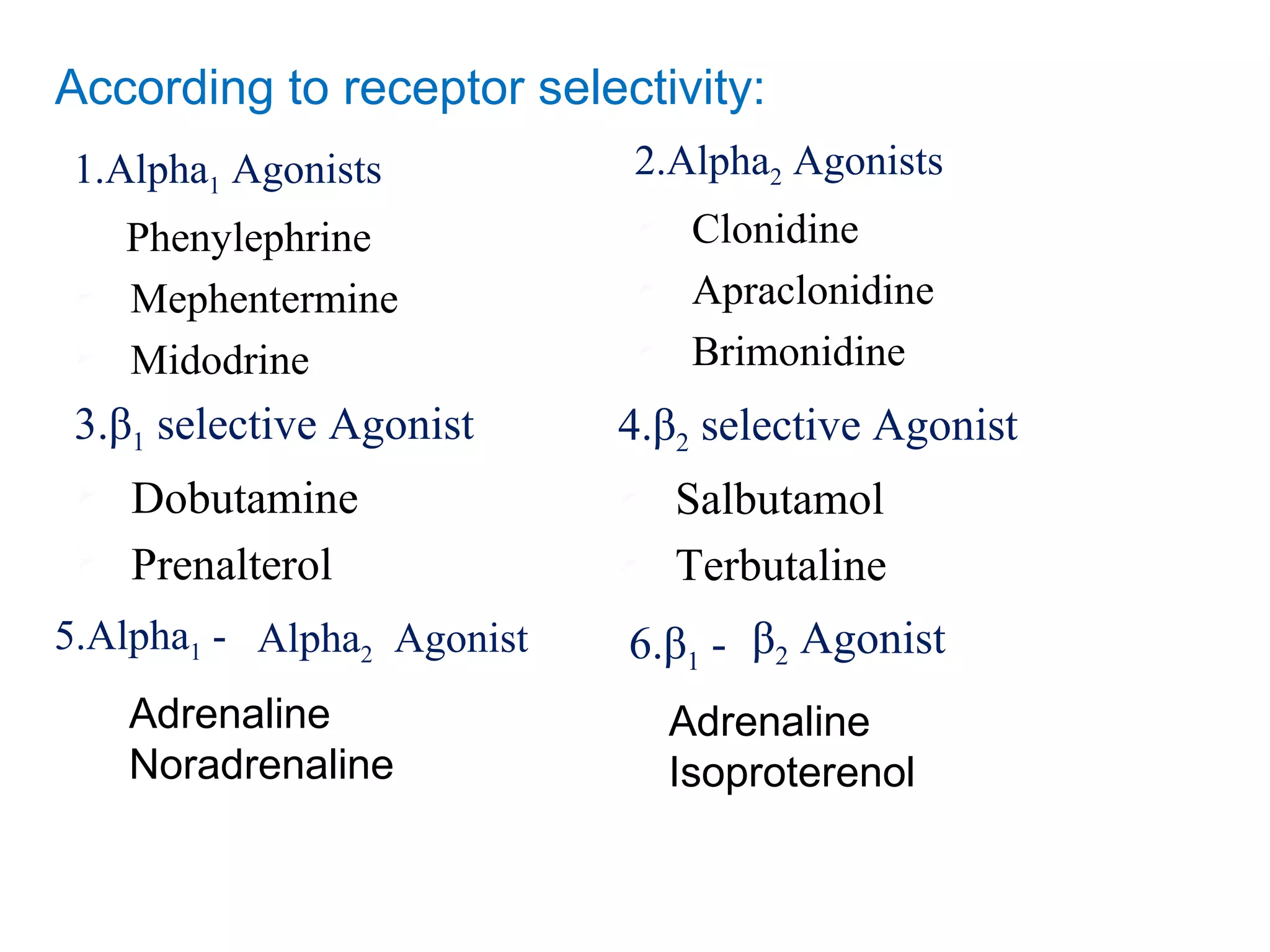 Sympathomimitic drugs (Epinephrine & Nor-epinephrine) | PPT