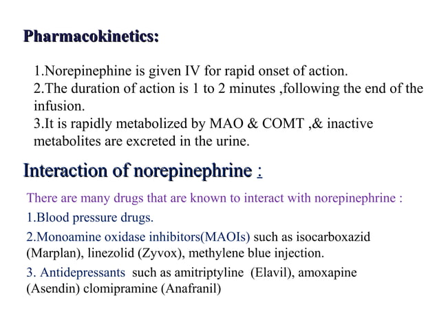 Sympathomimitic drugs (Epinephrine & Nor-epinephrine) | PPT