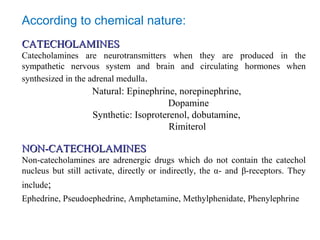 Sympathomimitic drugs (Epinephrine & Nor-epinephrine) | PPT | Endocrine ...