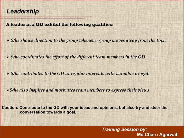 Group Discussion | PPT