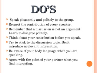 Group discussion | PPT