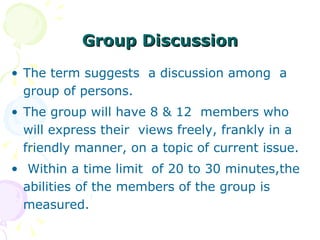 Group Discussion | PPT