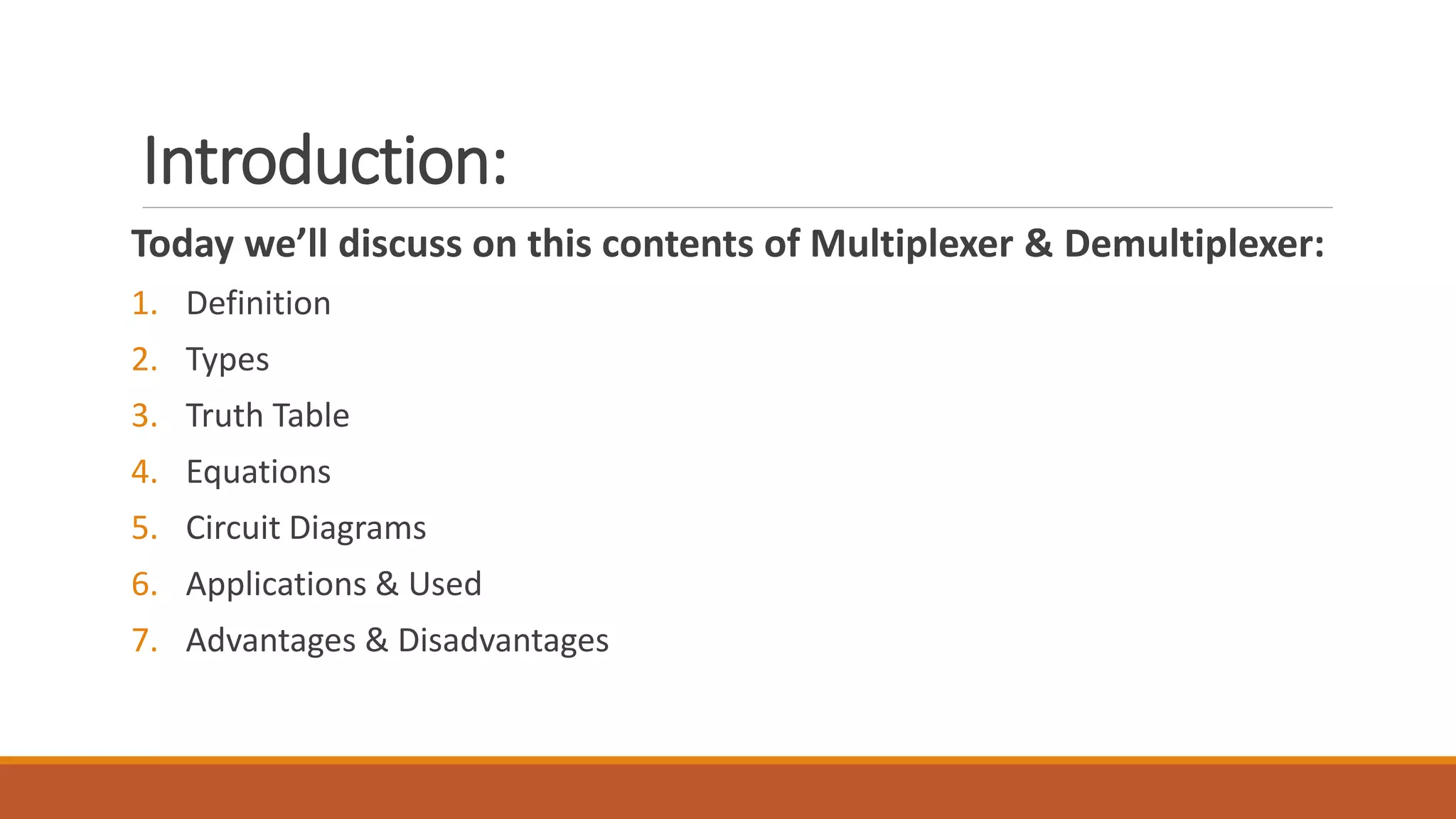 Multiplexer & Demultiplexer | PDF