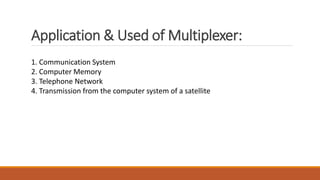 Multiplexer & Demultiplexer | PDF