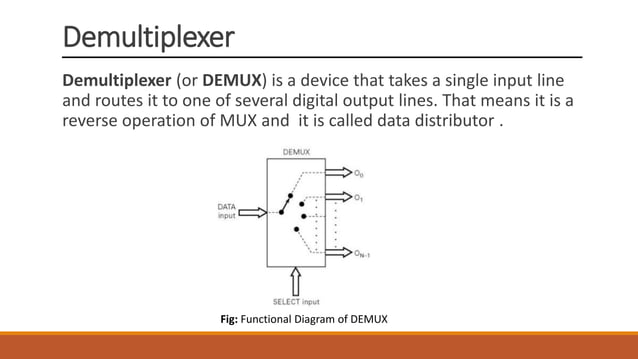 Multiplexer & Demultiplexer | PDF | Technology & Computing