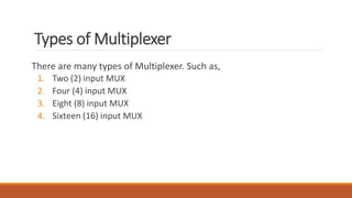 Multiplexer & Demultiplexer | PDF | Technology & Computing