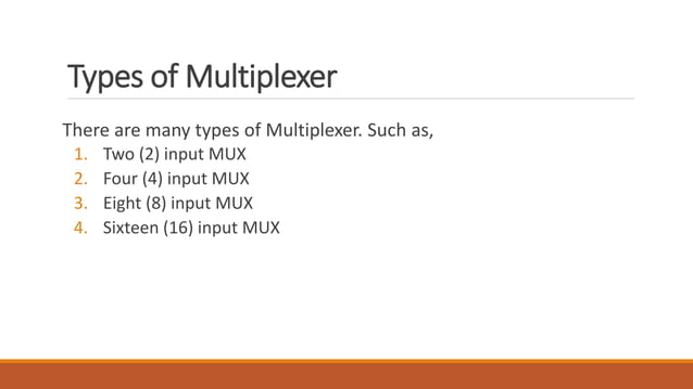 Multiplexer & Demultiplexer | PDF | Technology & Computing