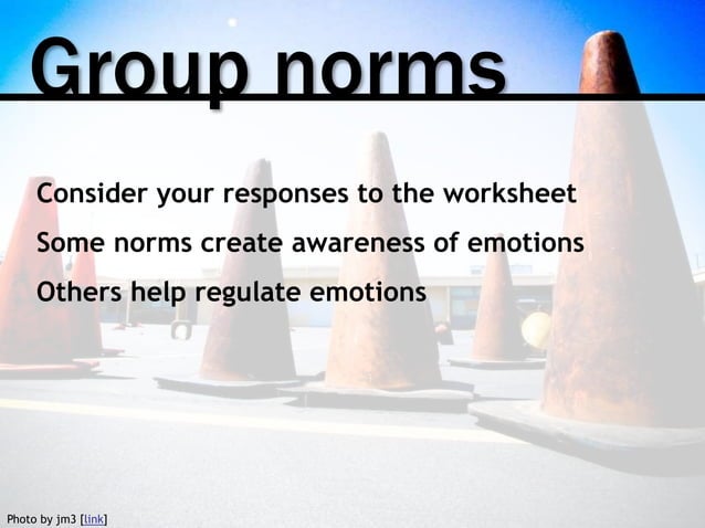 Group Dynamics: Norms and Emotion | PPT