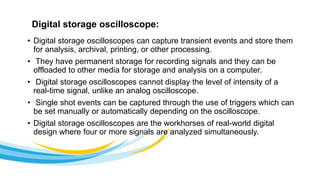 1.Oscilloscope. 2.Block diagram of Oscilloscope. 3.Types of ...