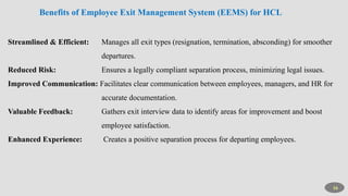 Comprehensive Employee Exit Management System at HCL Technologies | PPTX