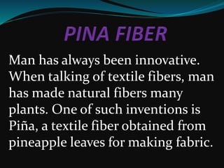 Pina Fiber | PPTX
