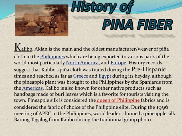 Pina Fiber | PPTX | Needlework | Arts and Crafts