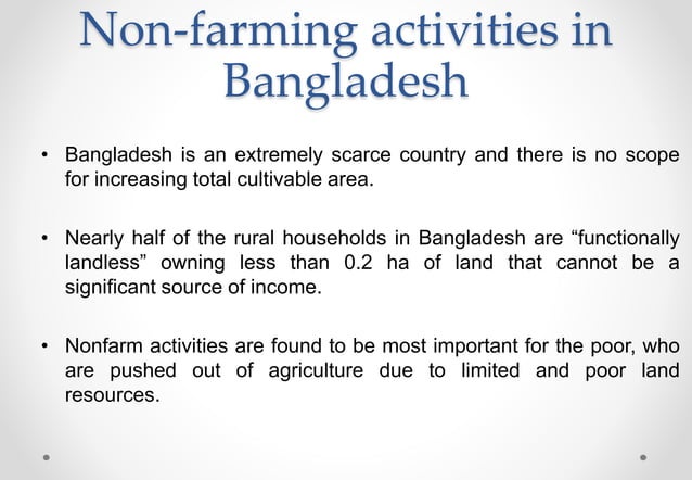 Non-farming activities in rural society.pptx | Agriculture | Industries