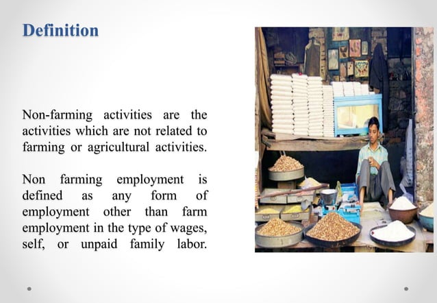 Non-farming activities in rural society.pptx | Agriculture | Industries