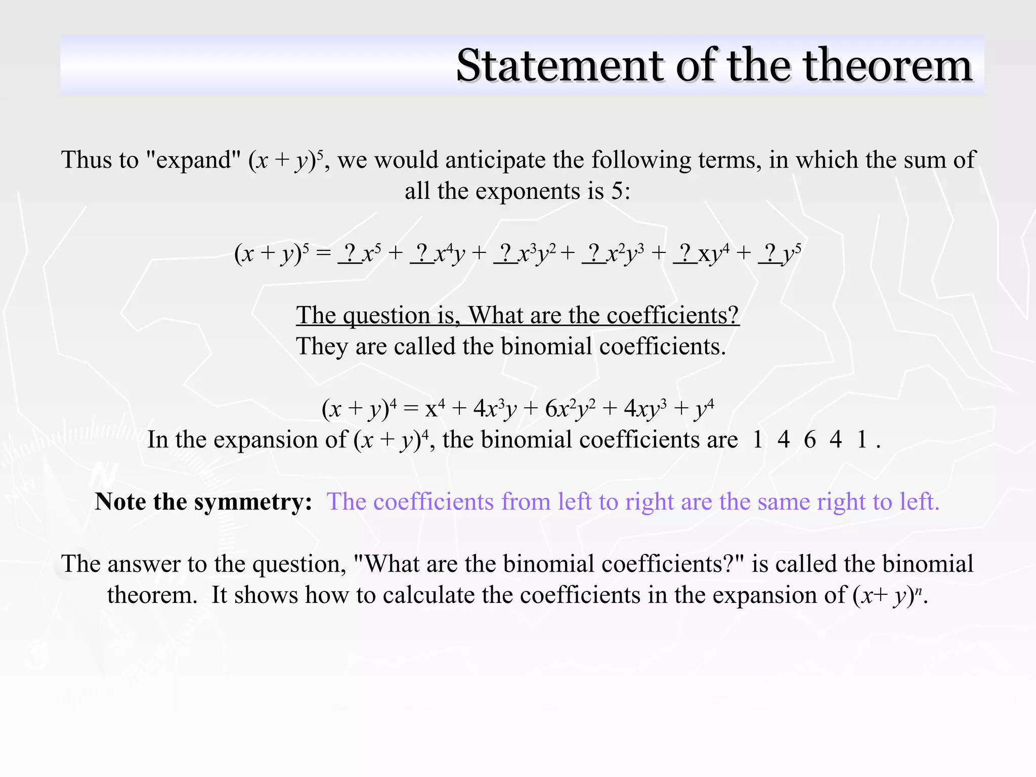 THE BINOMIAL THEOREM | PPT