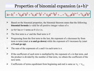 THE BINOMIAL THEOREM | PPT