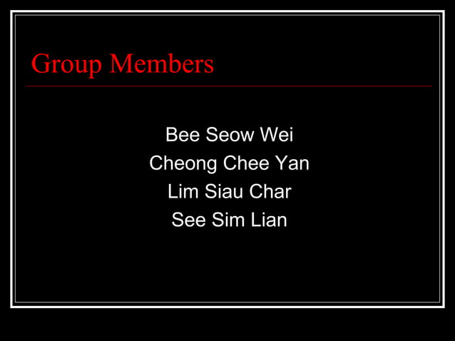 Group Members | PPT