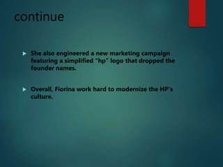 Hewlett packard case study | PPTX