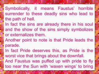 Use of Allegory and Symbolism in Dr. Faustus. | PPTX
