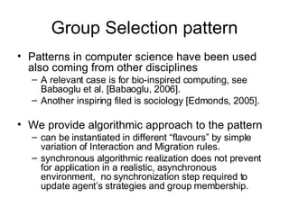 Group Selection Grid AWeSoMe07 | PPT | Computing | Technology & Computing