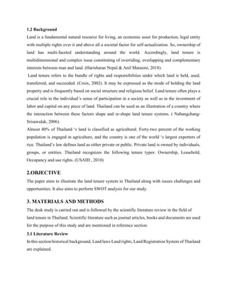 Land Tenure in Thailand | PDF