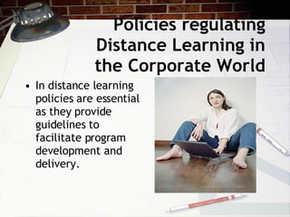 Distance Learning in Corporate and Non-educational Settings | PPT