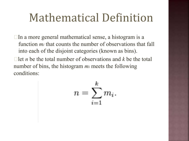 Histogram and historigram | PPTX | Geography | Science