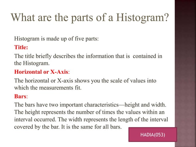 Histogram and historigram | PPTX | Geography | Science